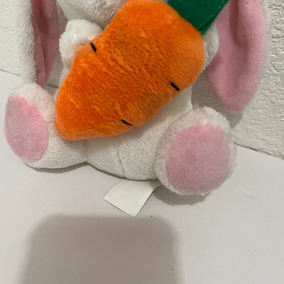 Hug Fun | Toys | Hugfun White Bunny Rabbit Plush Holding Carrot Stuffed ...